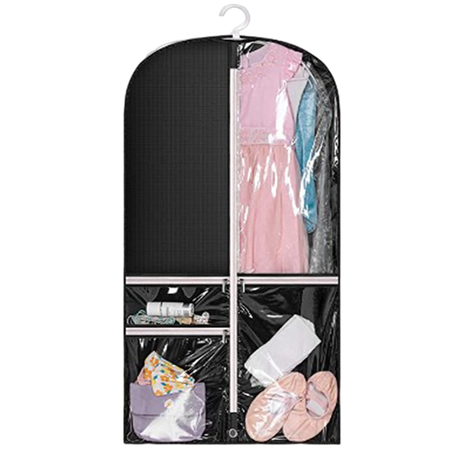 Kafvhsty Multi pocket Clothes Dust Cover Transparent Visible Multi ...