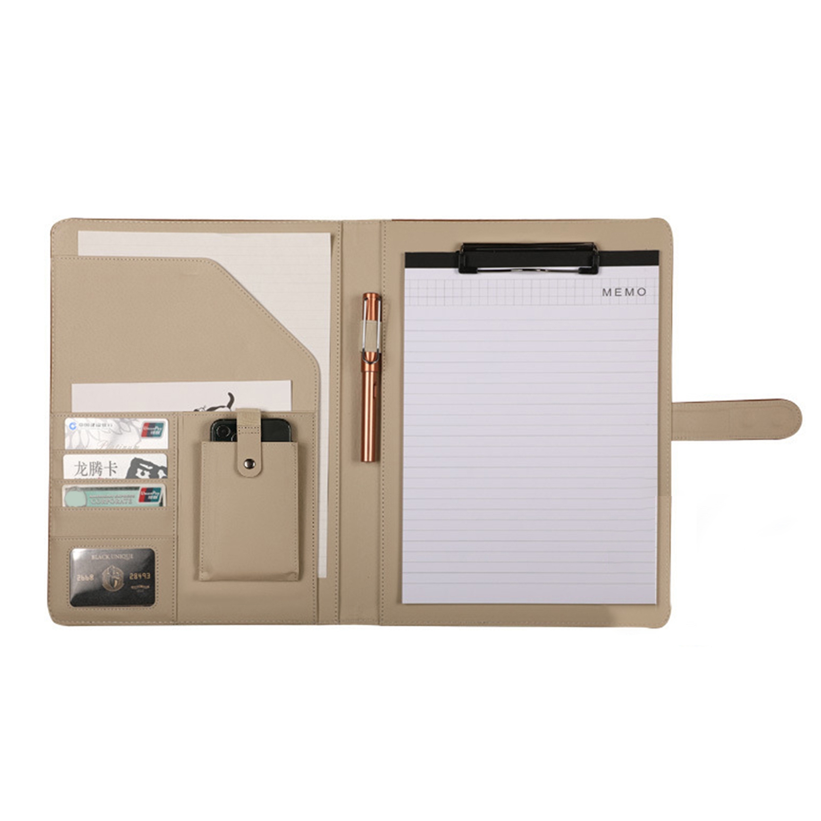 Kafvhsty Multifunctional File Folder A4 Document Clipboard Folder with ...