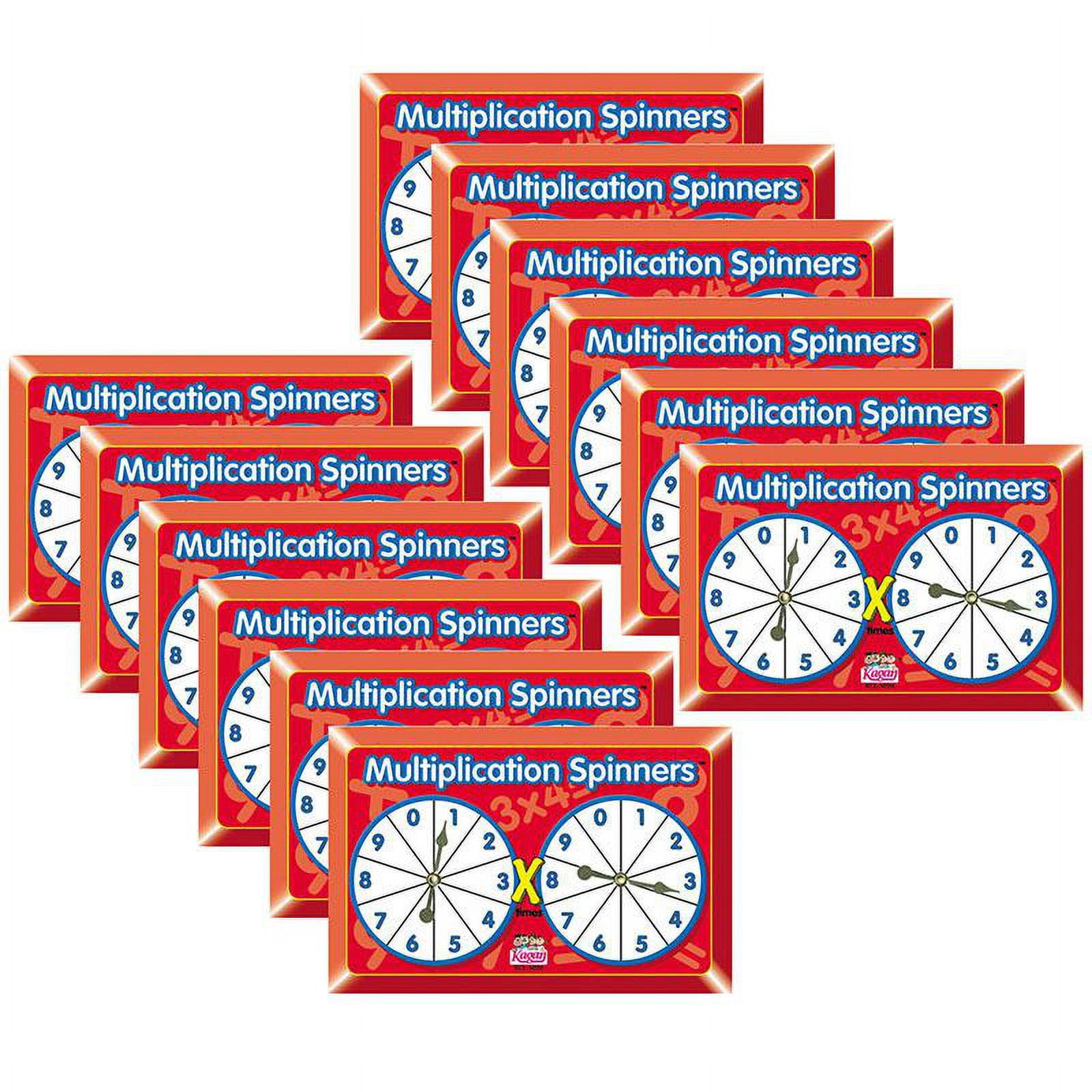 Kagan Multiplication Spinners, Pack of 12 - Walmart.com