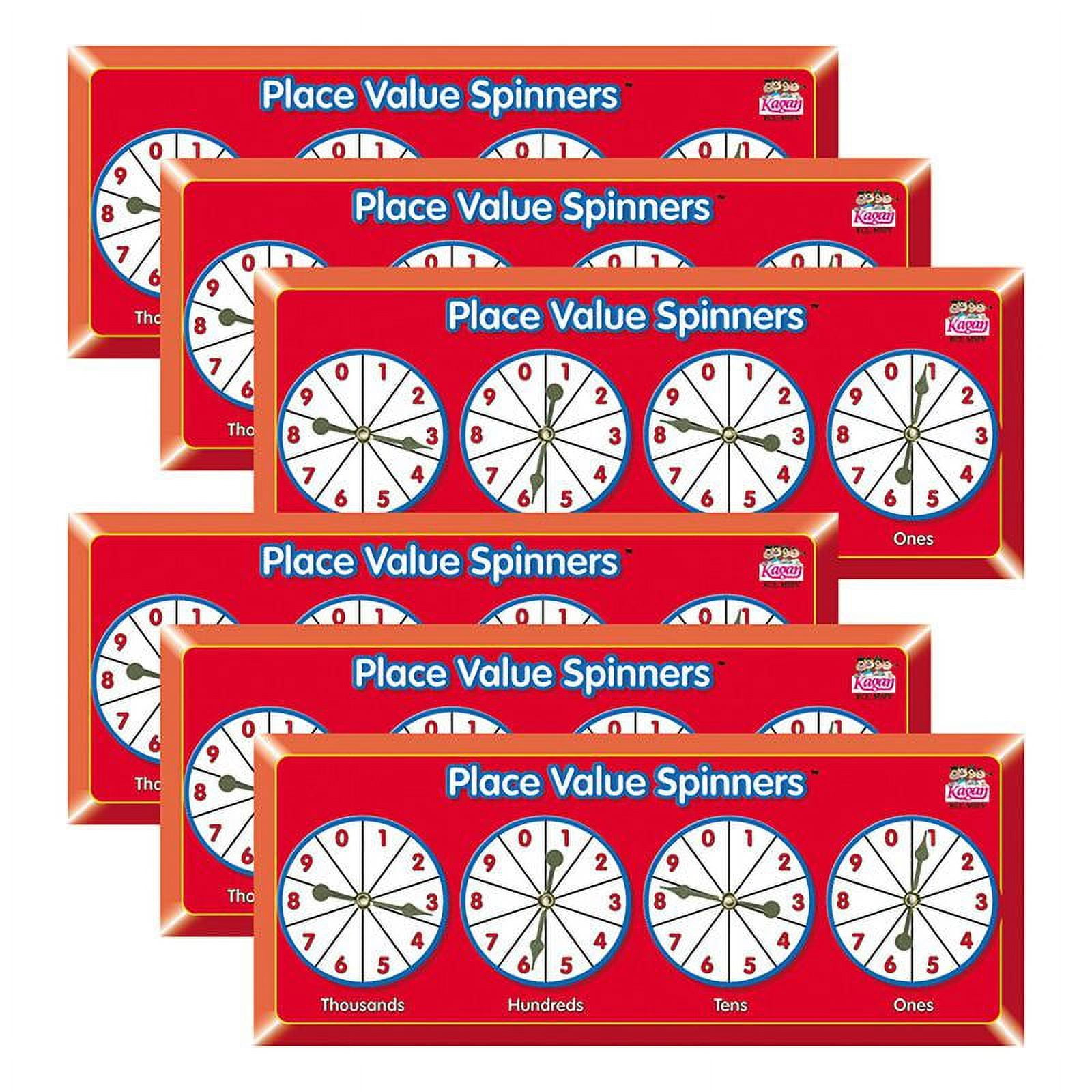 Kagan Place Value Spinners, Pack of 6 - Walmart.com