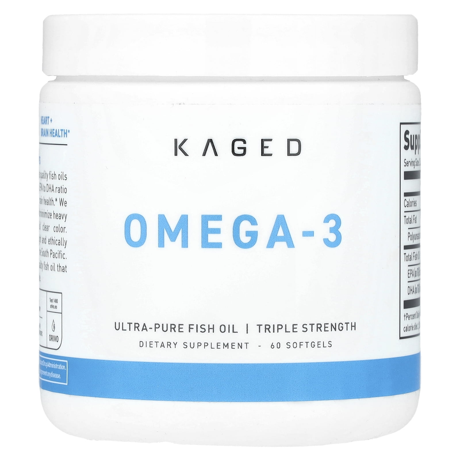Kaged Omega-3: Fish Oil for Heart, Brain and Joint Health- 60 Veggie ...