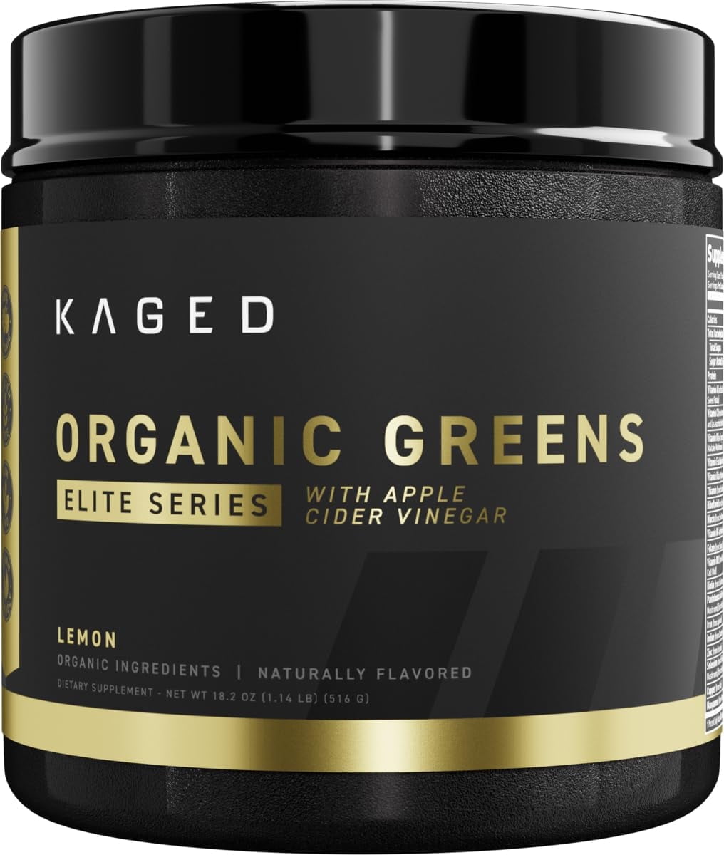 Kaged Organic Greens Elite | Superfood and Greens Powder with Apple ...