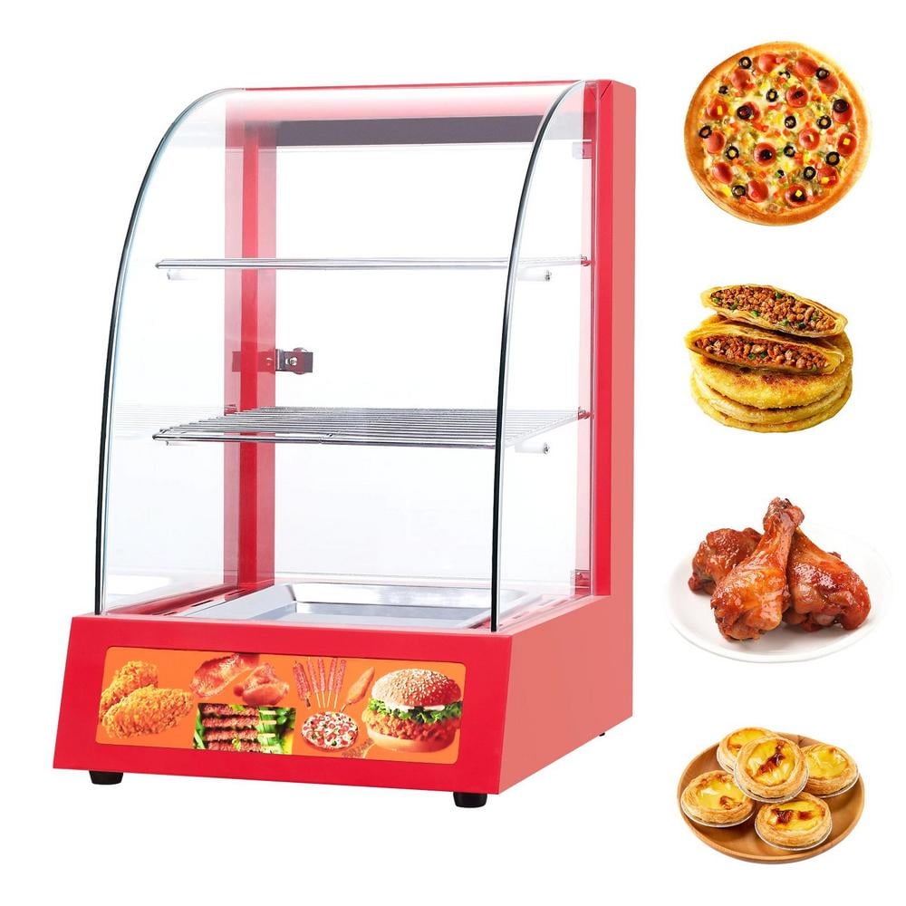 Kagrote Bakery Warmer Display 110V 3-Shelf Stainless Steel Pizza Hot ...