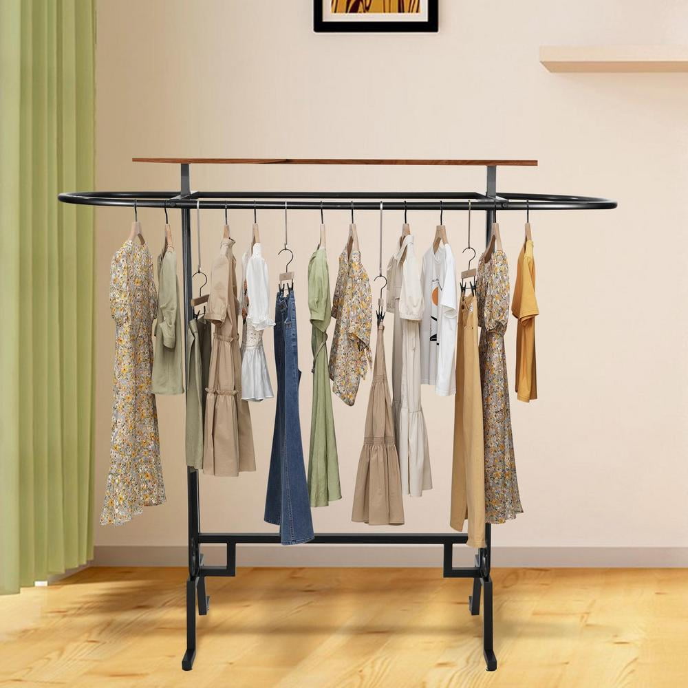 Kagrote Clothing Display Rack, 150x137x55cm/59.1x53.9x21.7 inches ...