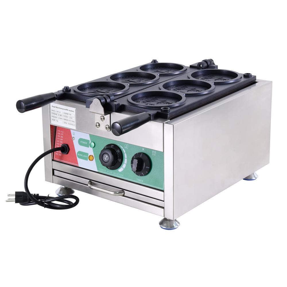 Kagrote Commercial Waffle Maker 3000W Waffle Coin Irons with 3-grid ...