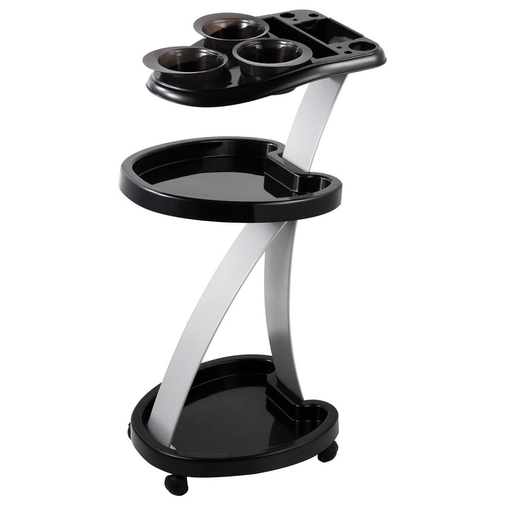 Kagrote Hair Stylist Cart Hair Salon Trolley on Wheels Large Capacity ...