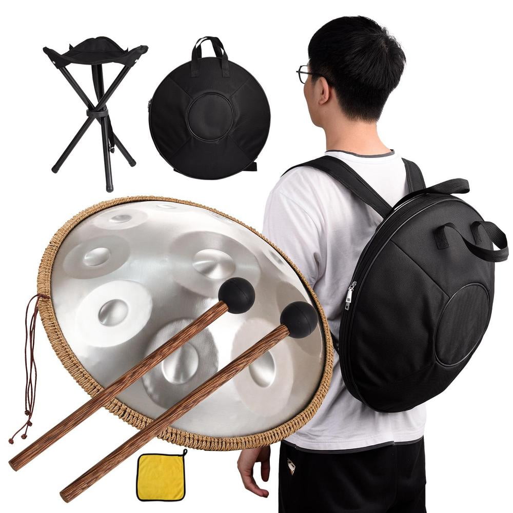 Kagrote Handpan Drum, Handpan Drums for Adults, 22-Inch 10-Notes D ...