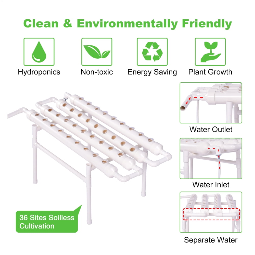 Kagrote Indoor Hydroponic Garden Kit, 1 or 3 Layers Adjustable Multi ...