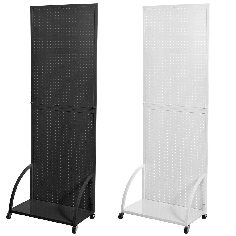 Kagrote Metal Pegboard Display Stand with Wheels, 23.6x13.8x67 Inch ...