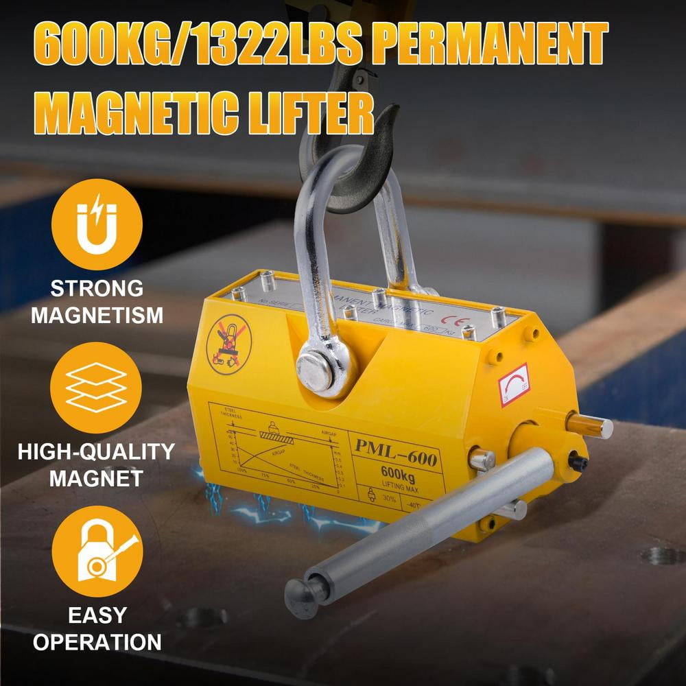 Kagrote Permanent Magnetic Lifter-600kg Capacity for Lifting Steel ...