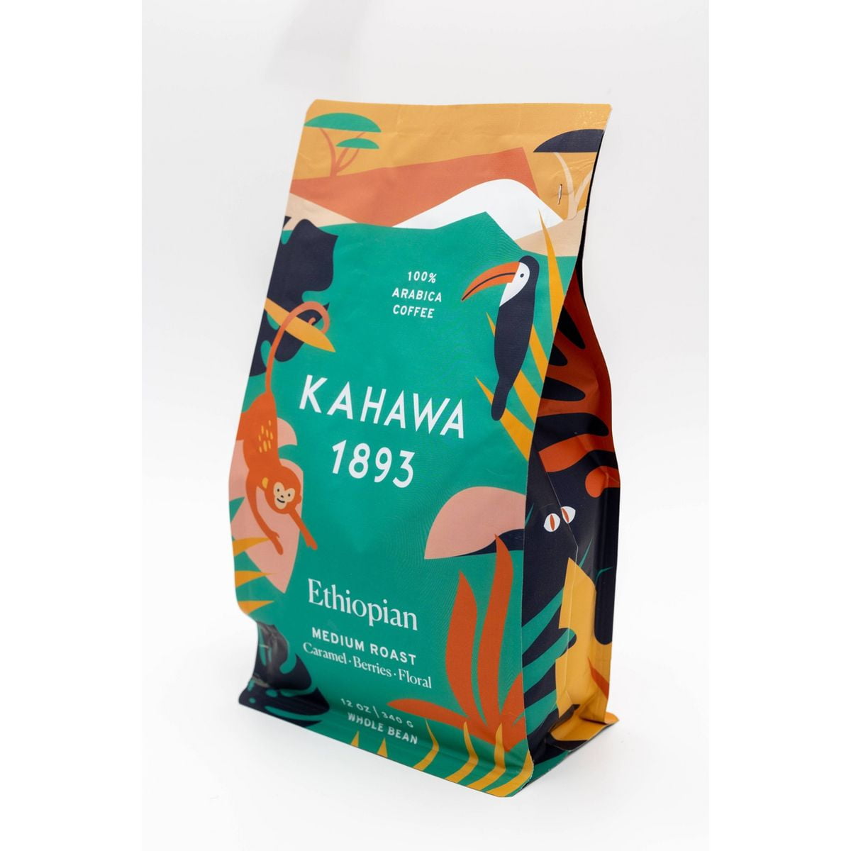 Kahawa 1893 Ethiopia Single Origin Coffee Medium Roast - 12oz - Walmart.com