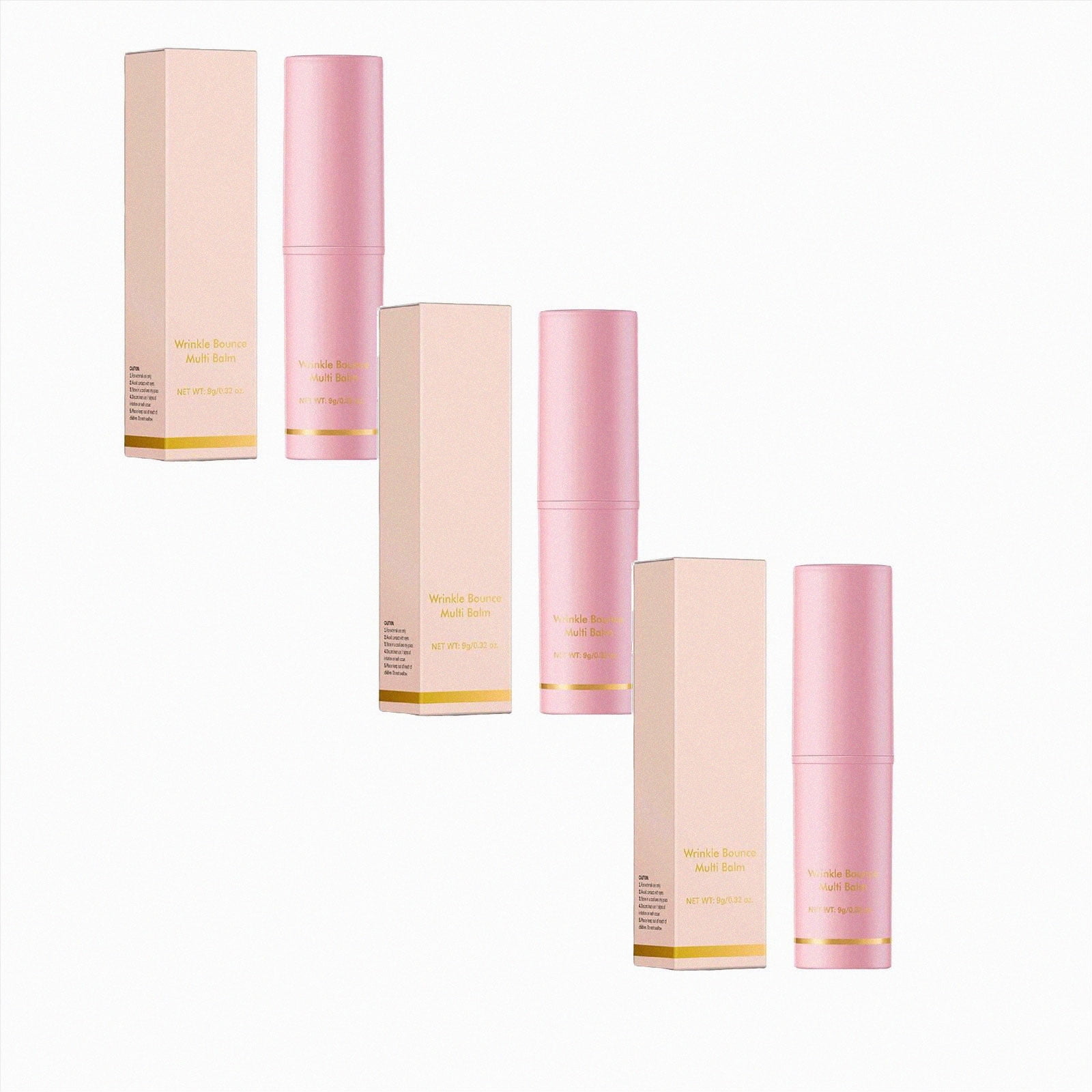 Kahi Bounce Multi Balm Stick - Moisturizing, with Sodium DNA (3pc, 9g/0 ...