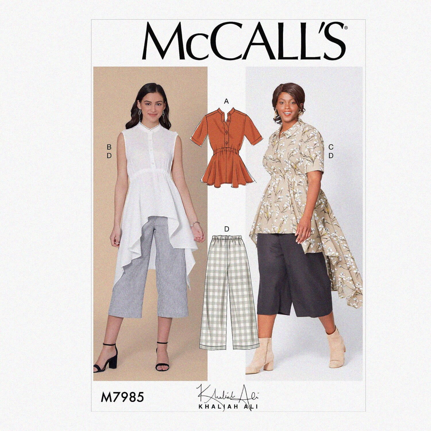 Kahlia Ali Plus Size Chic: Women's Tunic, Top & Pants Sewing Patterns ...