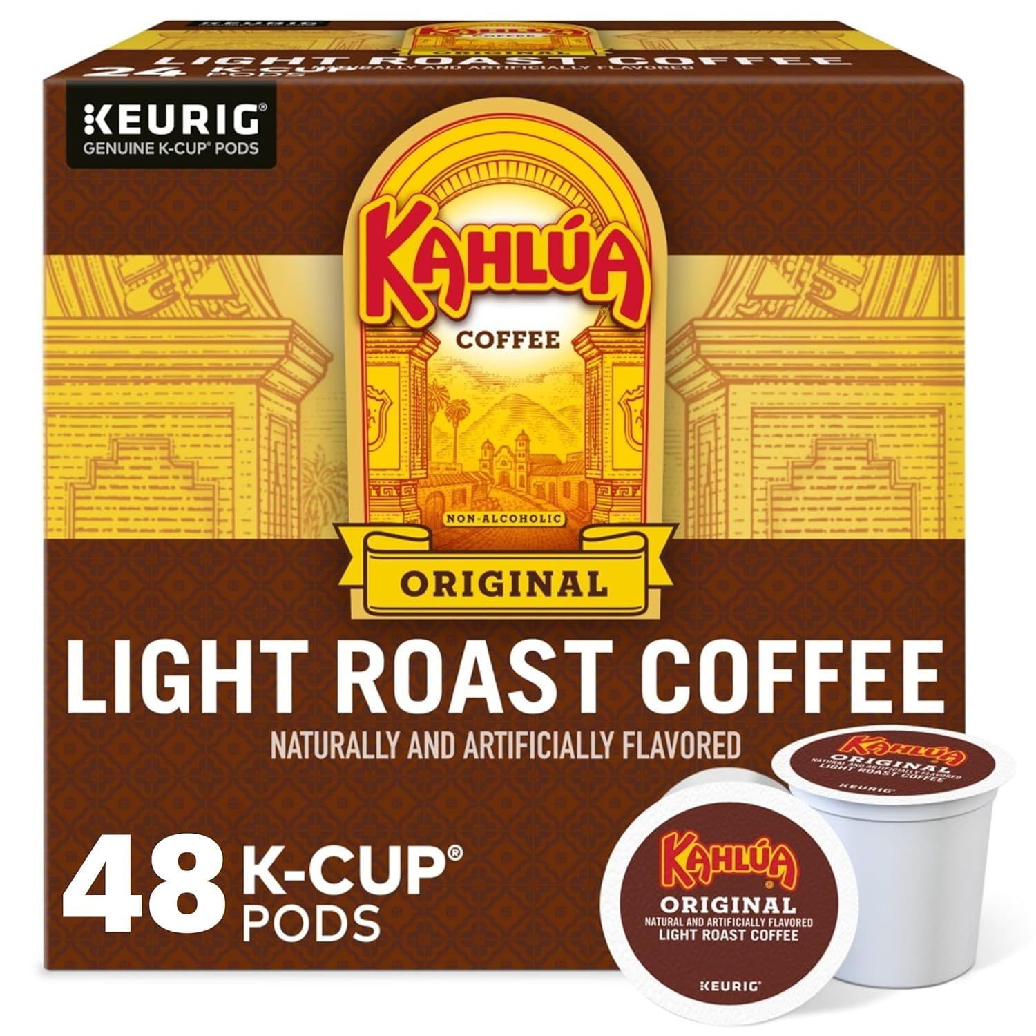 Kahlua Coffee Original, Keurig Single Serve K-Cup Pods, Light Roast ...
