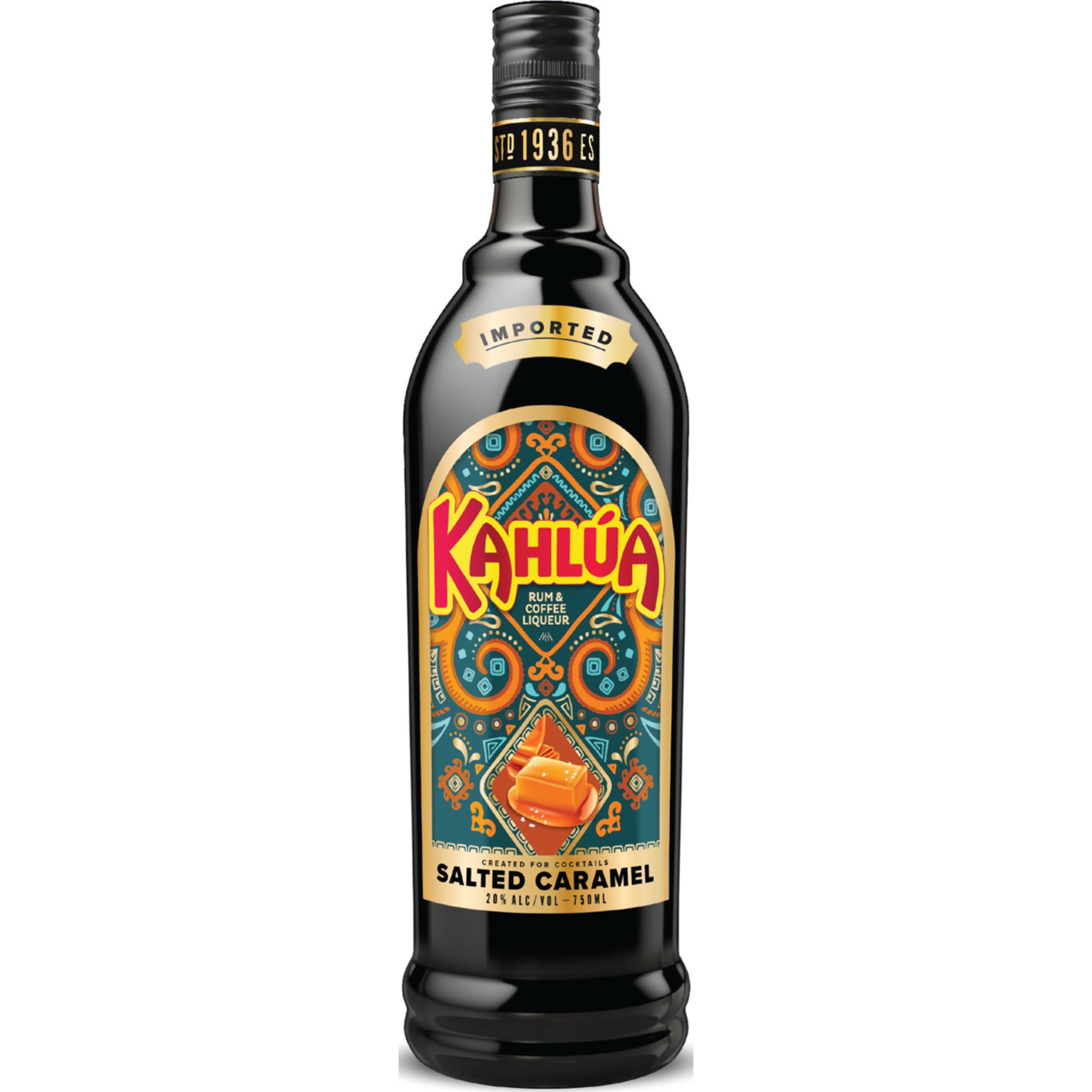 Kahlua Salted Caramel Rum and Coffee Liqueur, 750 mL Bottle, 20% ABV ...
