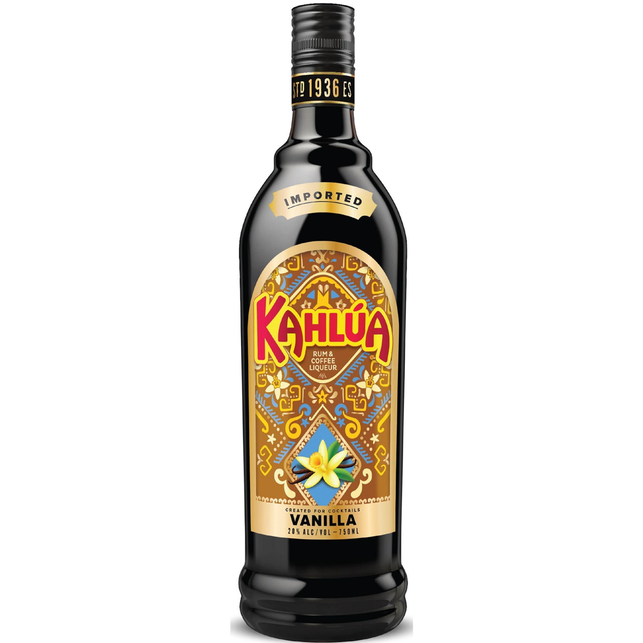 Kahlua Vanilla Rum and Coffee Liqueur, 750 ml Bottle, 20% ABV - Walmart.com