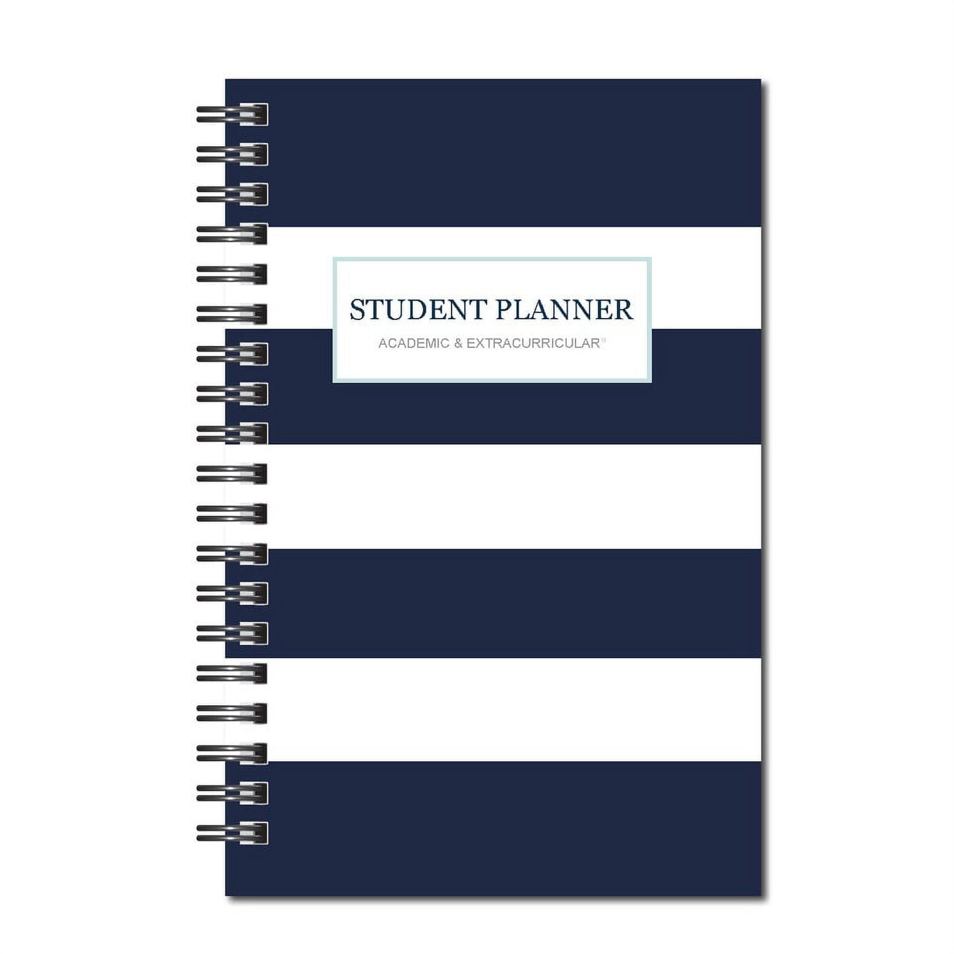 Kahootie Co Monthly / Weekly Student Planner, Navy Stripes - Walmart.com