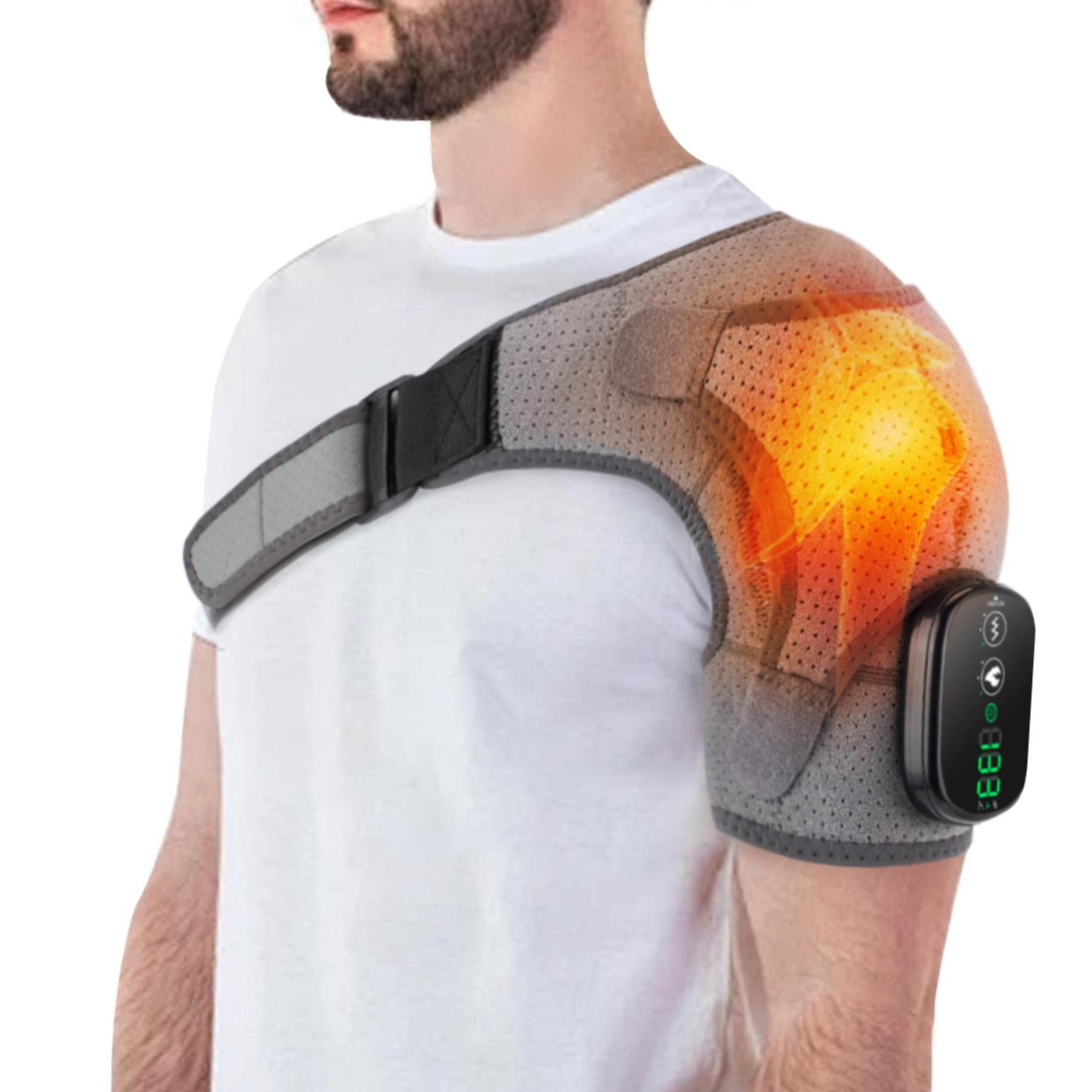 Kahopy Heated Shoulder Brace Wrap for Men Women, Shoulder Heating Pad ...