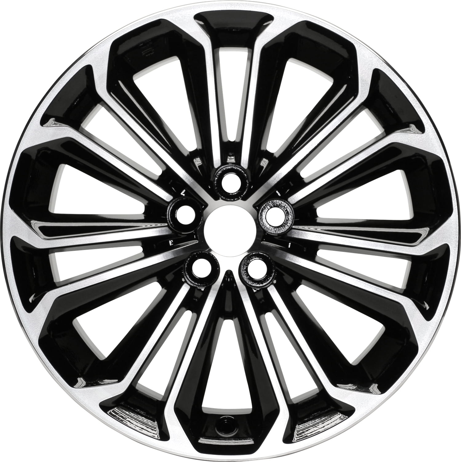Kai 17 X 7 Reconditioned OEM Aluminum Alloy Wheel, Machined and Black ...