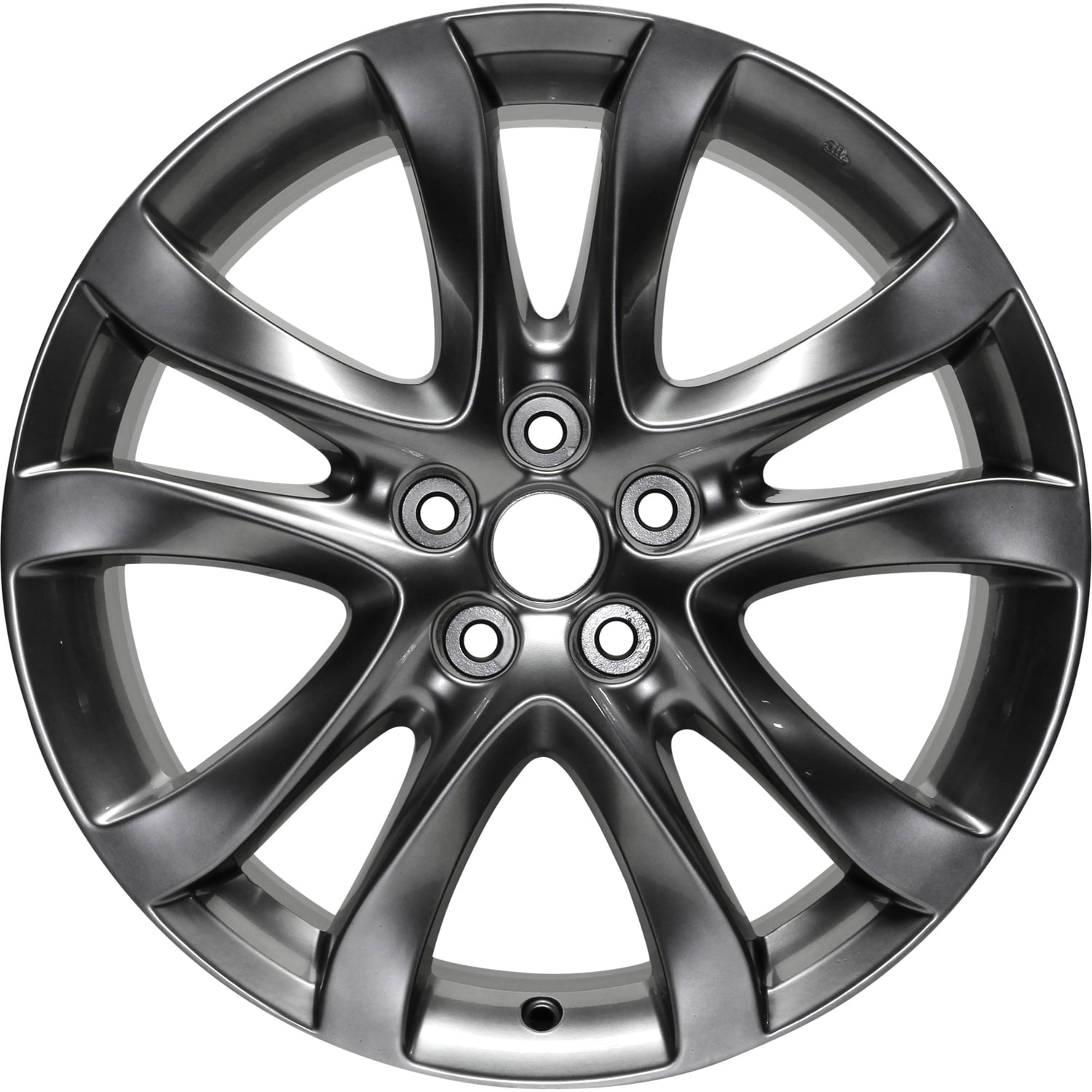 Remanufactured Painted Medium Smoked Hypersilver Aluminum Wheel 19 x 7.5 9965097590 fits 2014 ...