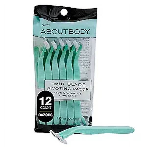 Kai About Face Body Twin Blade Pivoting Disposable Razors; 12 Shavers ...