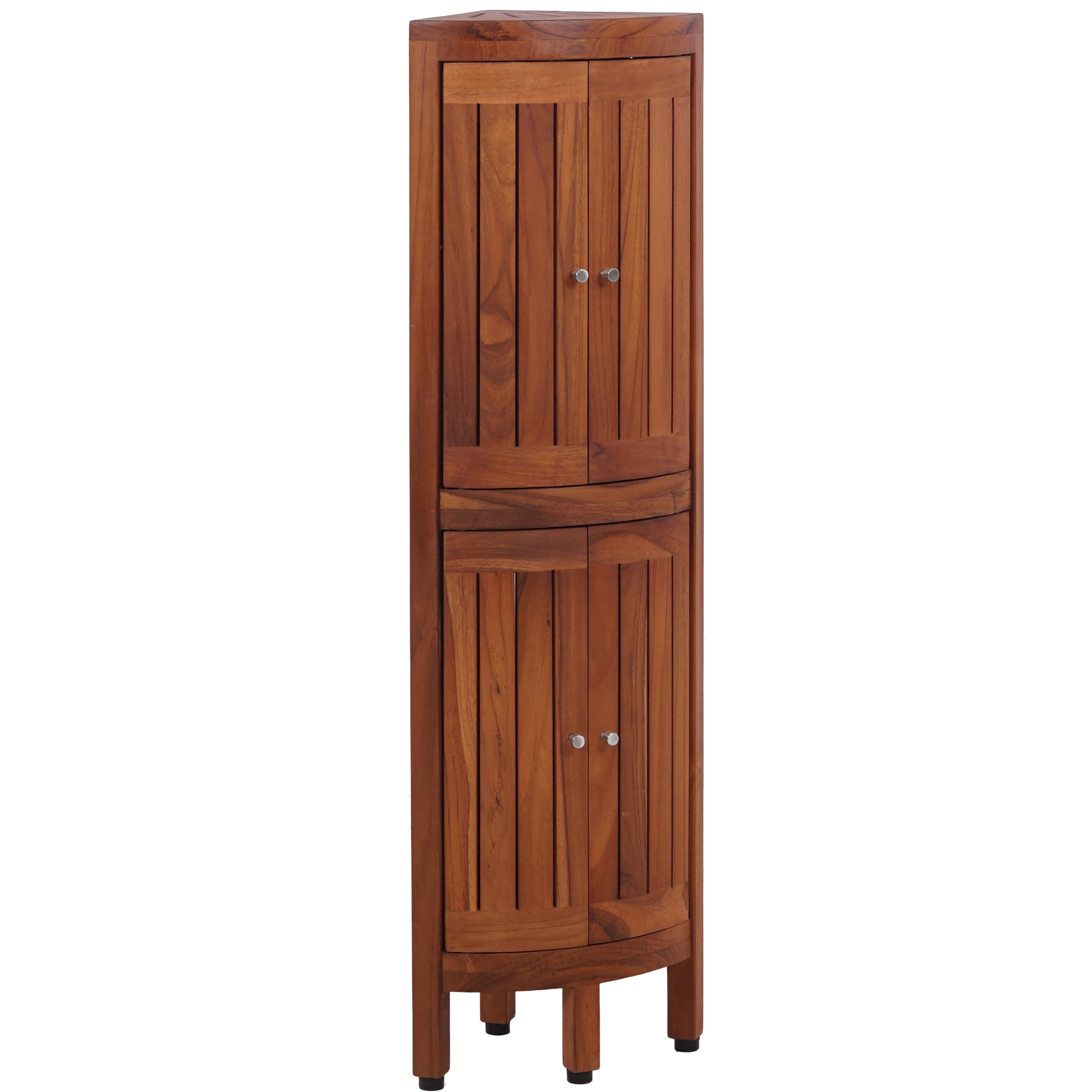 Kai OptiAREA Fully Assembled Corner Teak Shower Stand with Doors ...