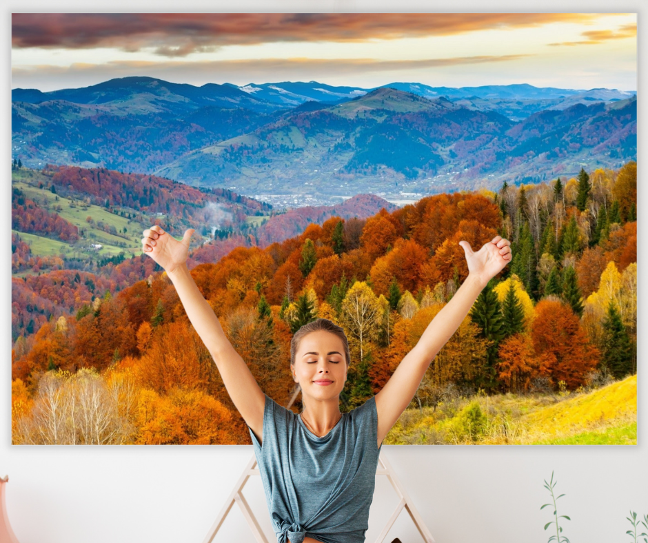 KaiSha LED Tapestry Wall Hanging; Abstract Modern Boho Flowers Art Home ...