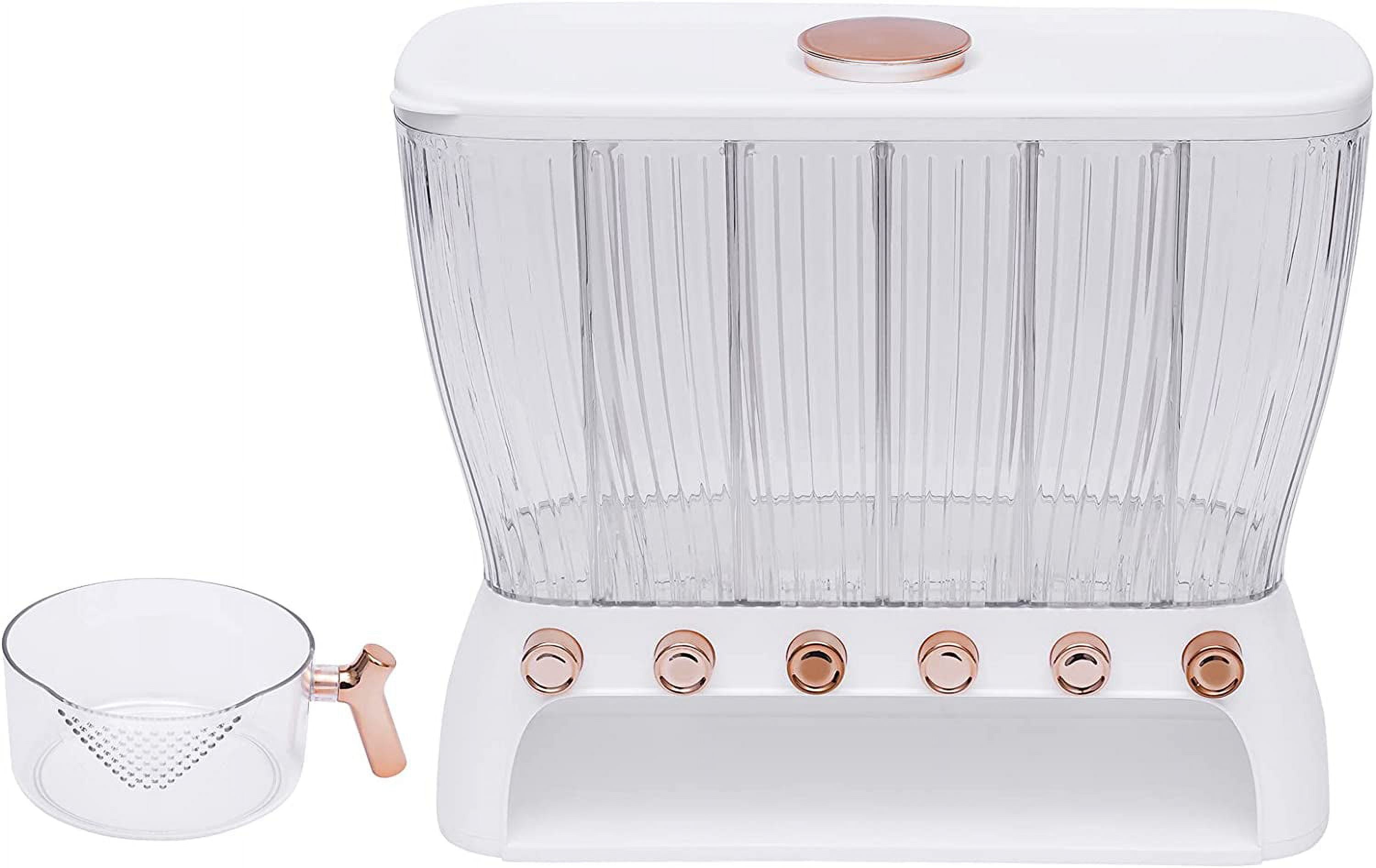 6-Grid Rice Dispenser Dry Food Dispenser Multi-function Separate Grain ...