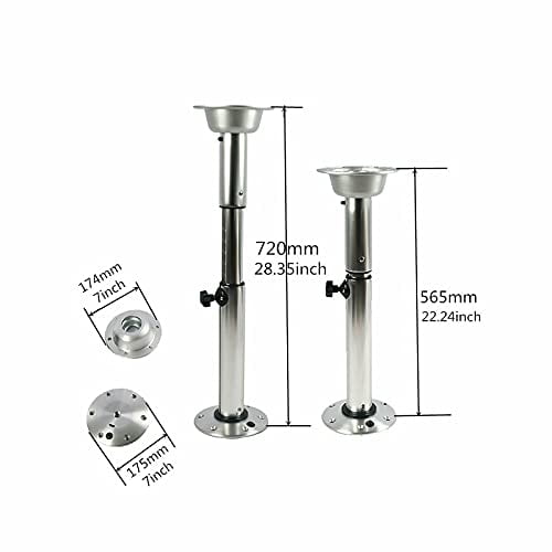 Kaibrite Adjustable Table Pedestal Stand 22"-28", Adjustable Table ...