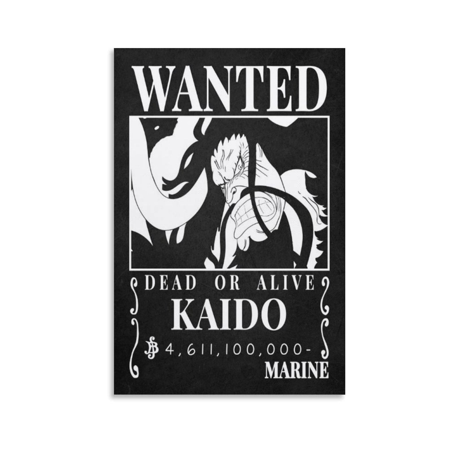 Kaido Wanted Poster Canvas Art Poster and Wall Art Picture Print Modern ...