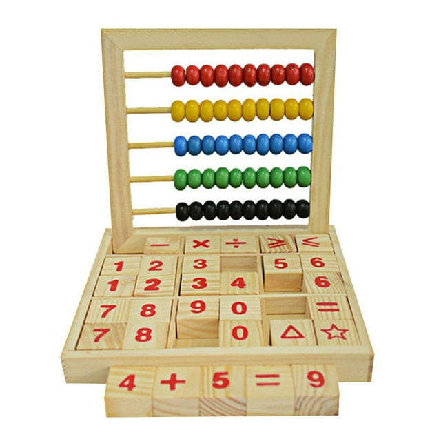 Kaifachang Wooden Abacus Children Counting Number Alphabet Letter ...
