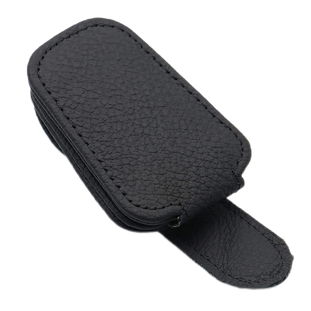 Kaigelin Glasses Visor Clip Magnetic Leather Car Sunglass Holder ...