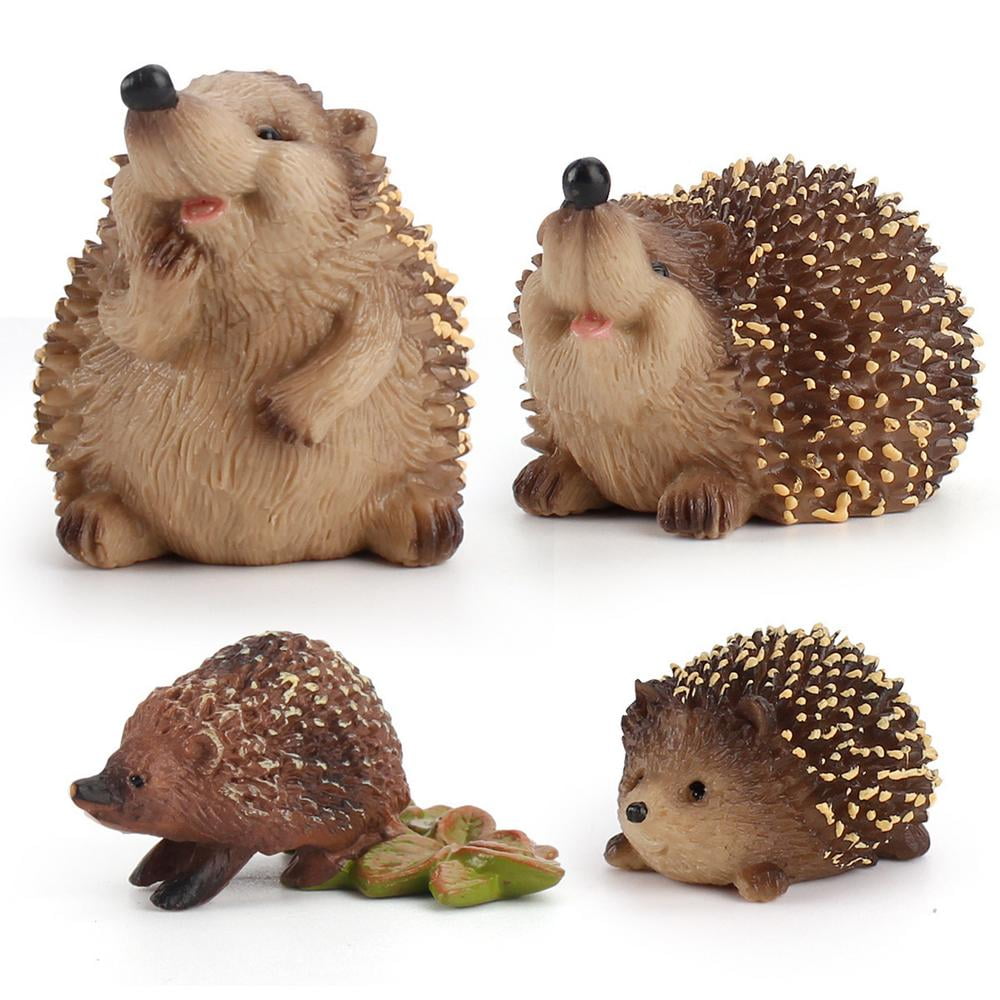 Kaigelin Hedgehog Figurine Realistic Detailed Hedgehog Figures Toy ...