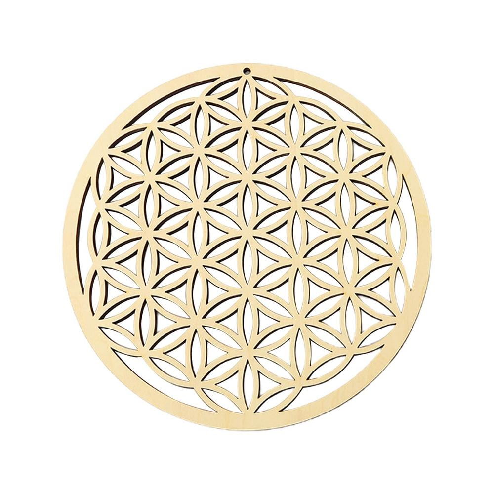 Kaigelin Sacred Geometry Decor Sacred Geometry Wood Wall Art Flower Of ...