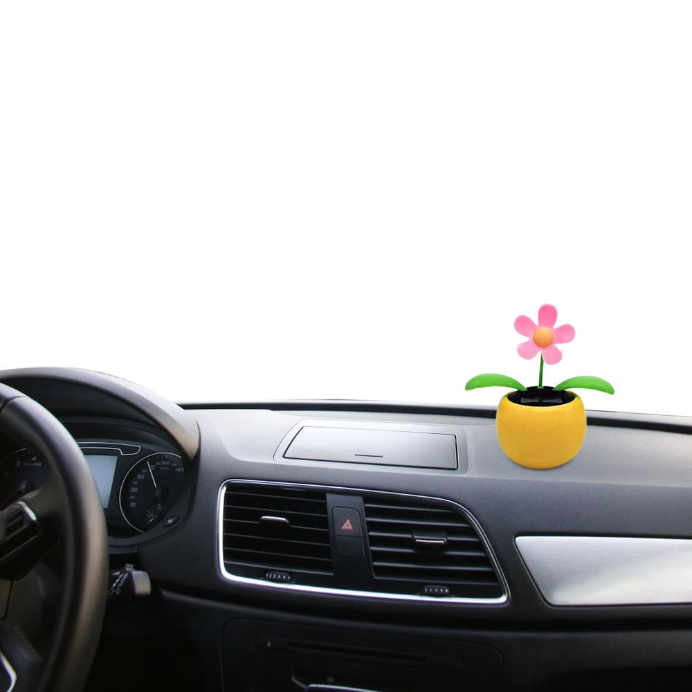 Kaigelin Solar Dancing Sunflower Toy Sunflower Solar Car Ornament Car ...