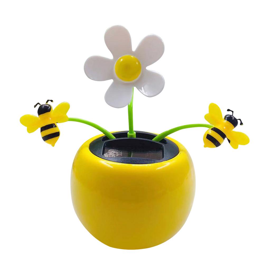 Kaigelin Solar Shaking Toy Solar Flower Pot Ornament Dashboard Figurine ...