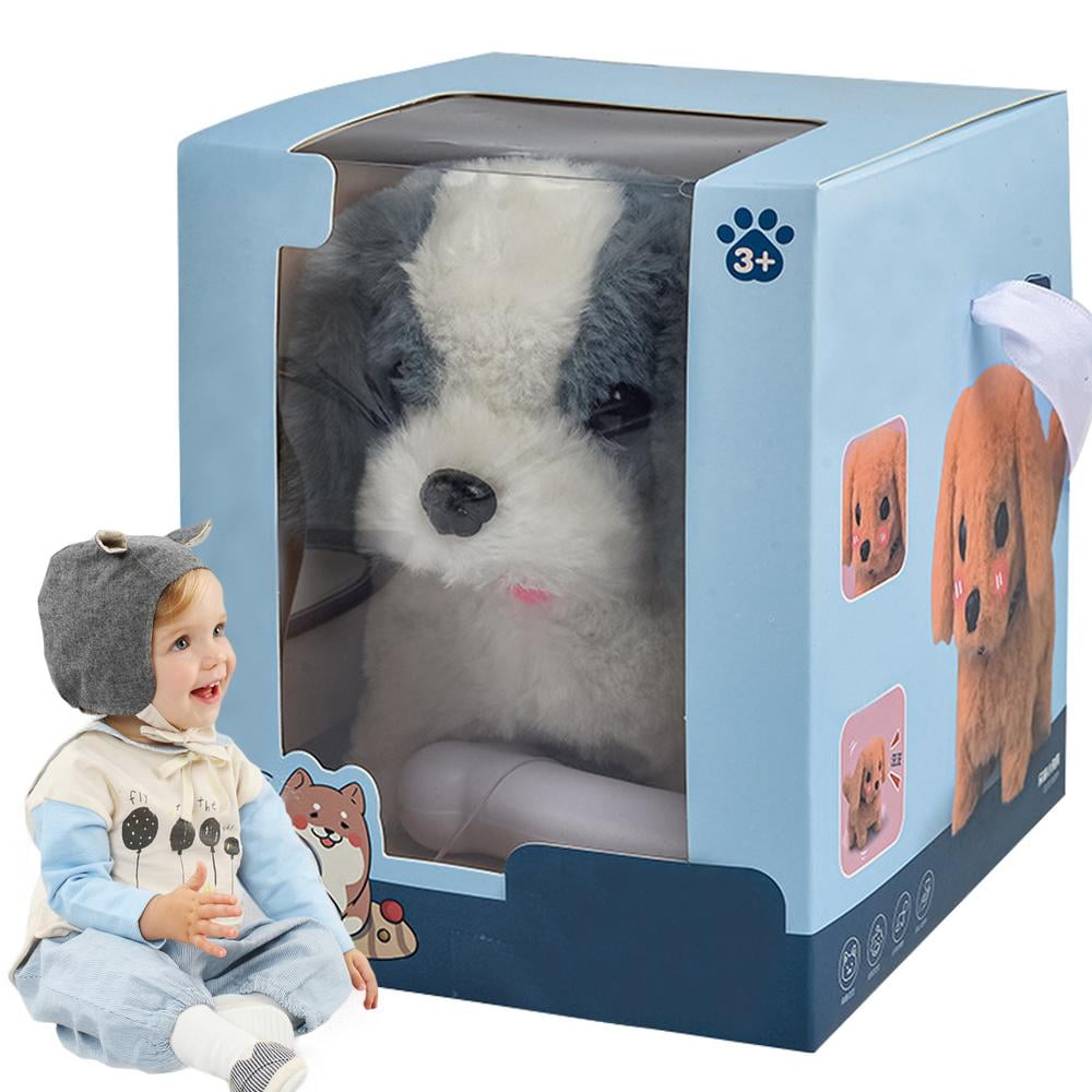 Kaigelin Walking Plush Puppy Realistic Interactive Puppy Robot Plush ...