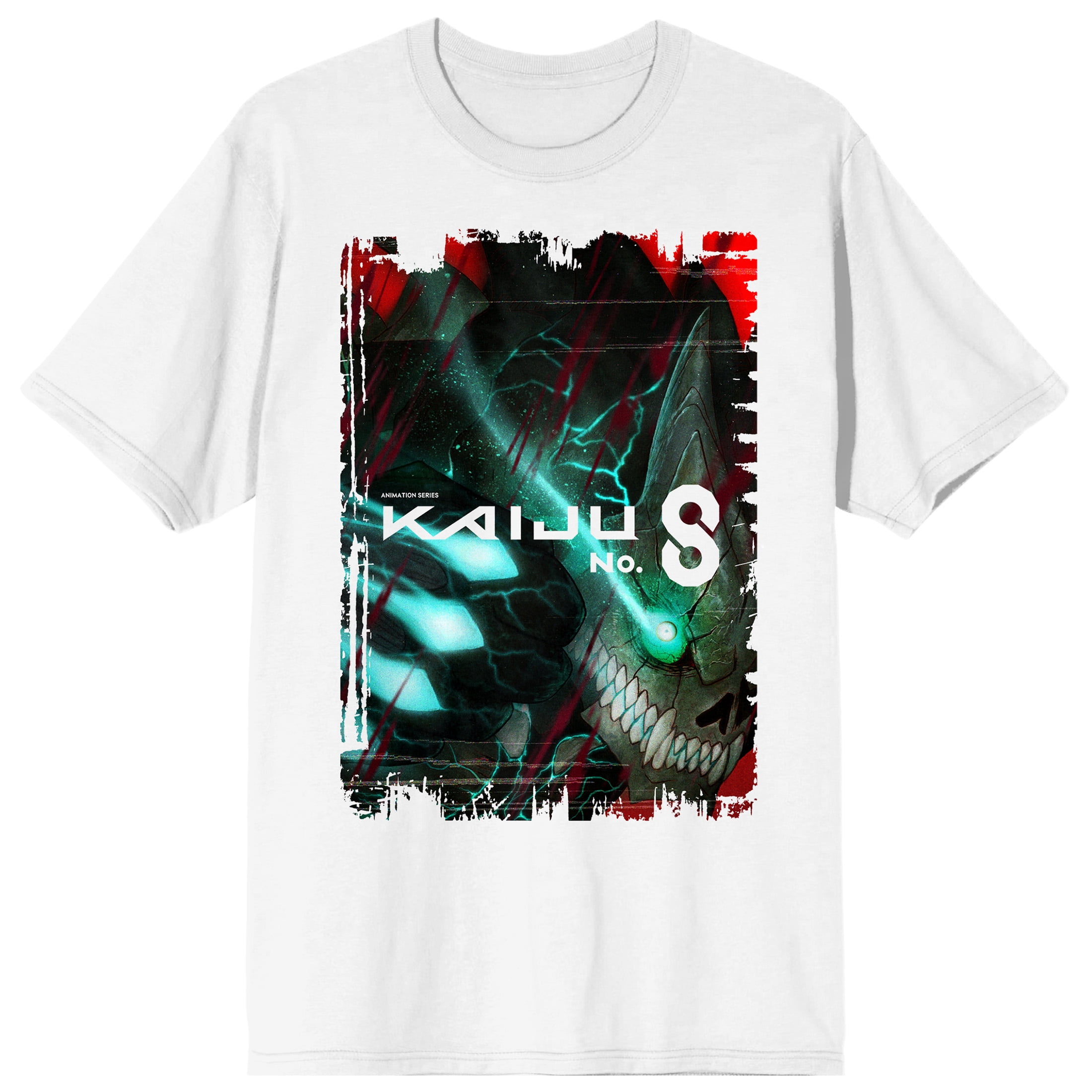 Kaiju No. 8 Kafka Hibino Kaiju Form Poster Art Crew Neck Short Sleeve Men's White T-shirt-Medium ...