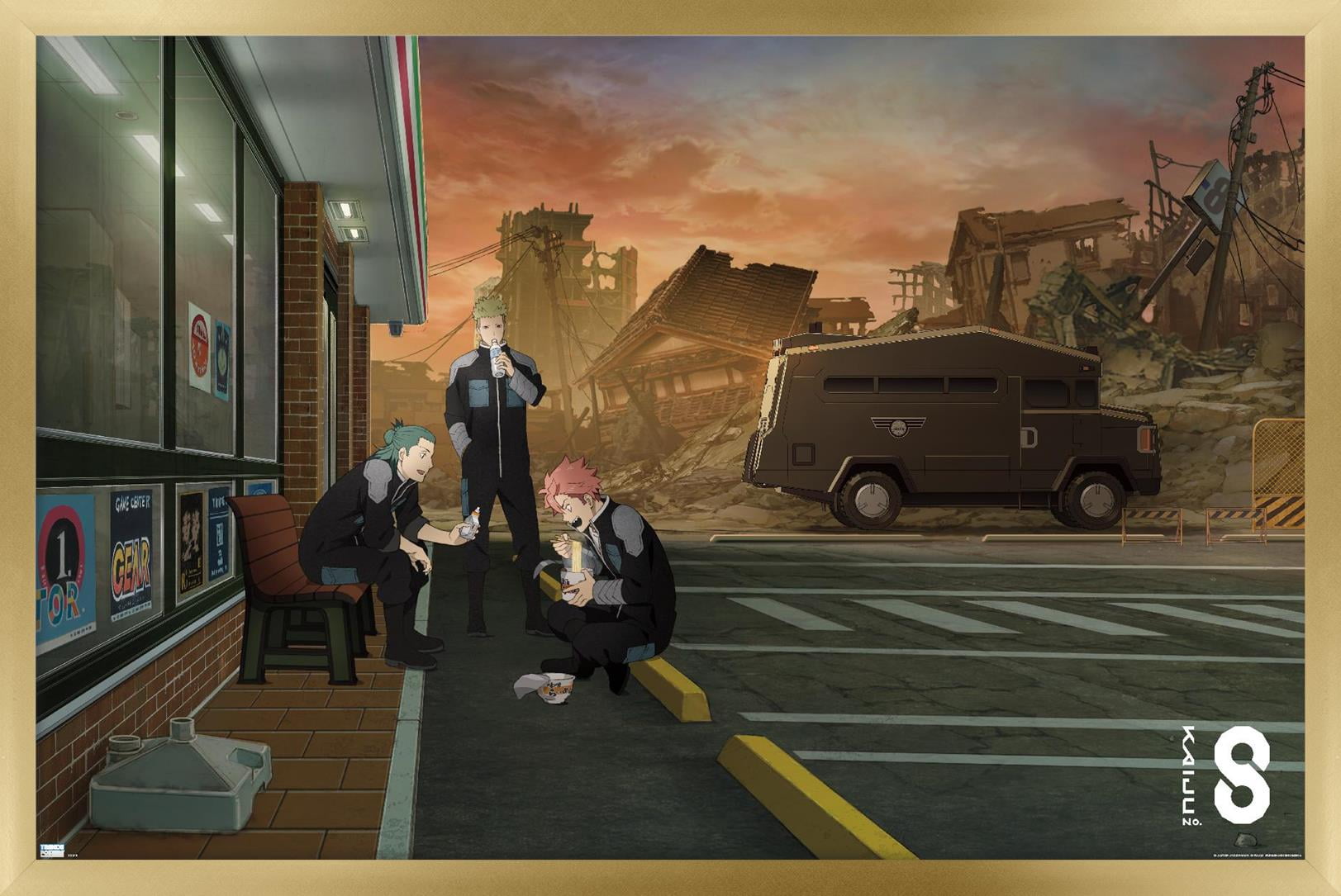 Kaiju No. 8 - Kaiju Hyakkei Visual 5 Wall Poster, 22.375" x 34" Framed - Walmart.com