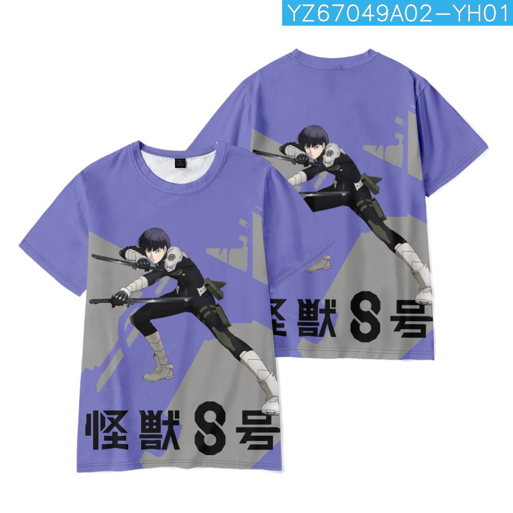 Kaiju No.Eight T-Shirt Unisex Short Sleeve Crew Neck Tee Cosplay 2024 ...