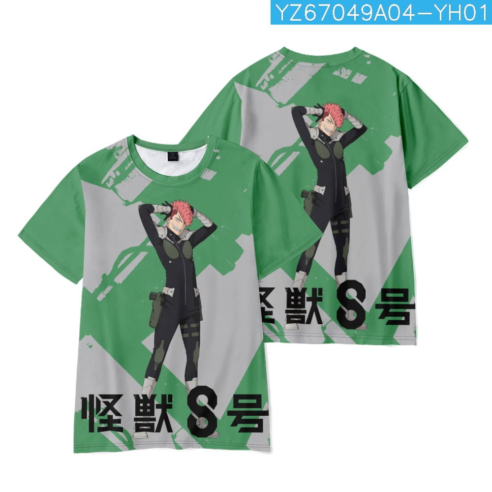 Kaiju No.Eight T-Shirt Unisex Short Sleeve Crew Neck Tee Cosplay 2024 ...