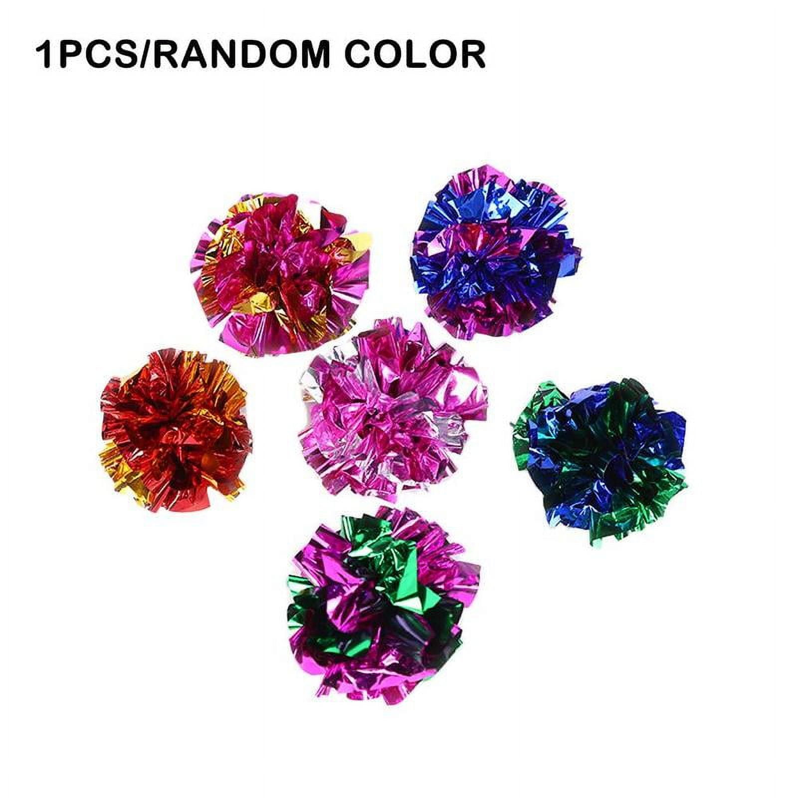 Kaikso-In 10 Pack Crinkle Balls Cat Toys, Lightweight Colorful Crinkle Rustle Sound Ball ...
