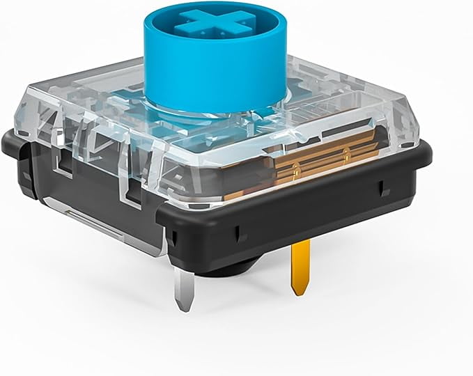 Kailh Choc Low Profile V2 Blue Keyboard Switches,Clicky RGB SMD 43gf ...