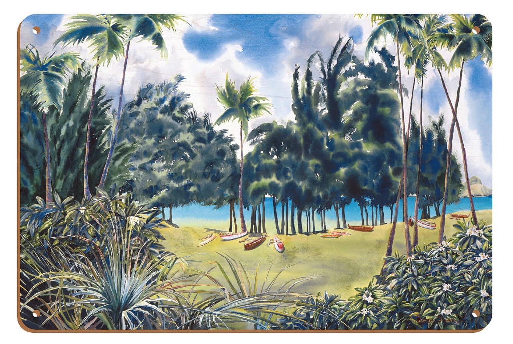 Kailua Beach - Oahu Hawaii - From an Original Hawaii Watercolor ...