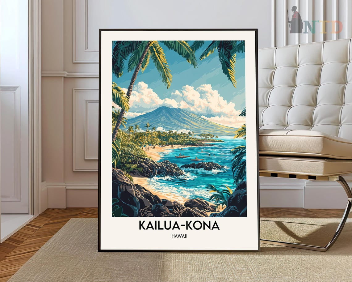Kailua-Kona Poster Kailua-Kona Travel Kailua-Kona Kailua-Kona Print ...