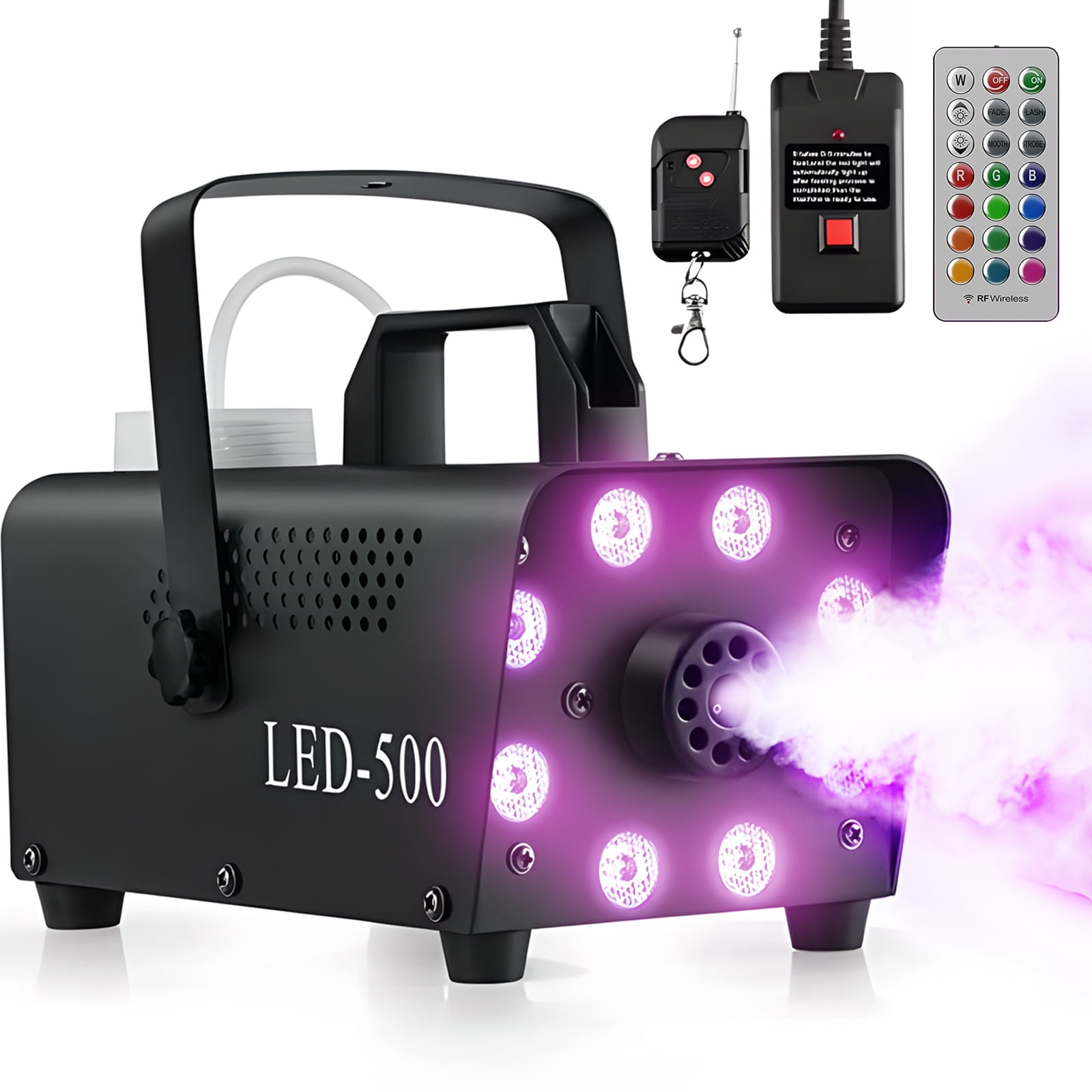 Kailwokk Fog Machine, 500W Smoke Machine with 13 Colorful LED Lights ...