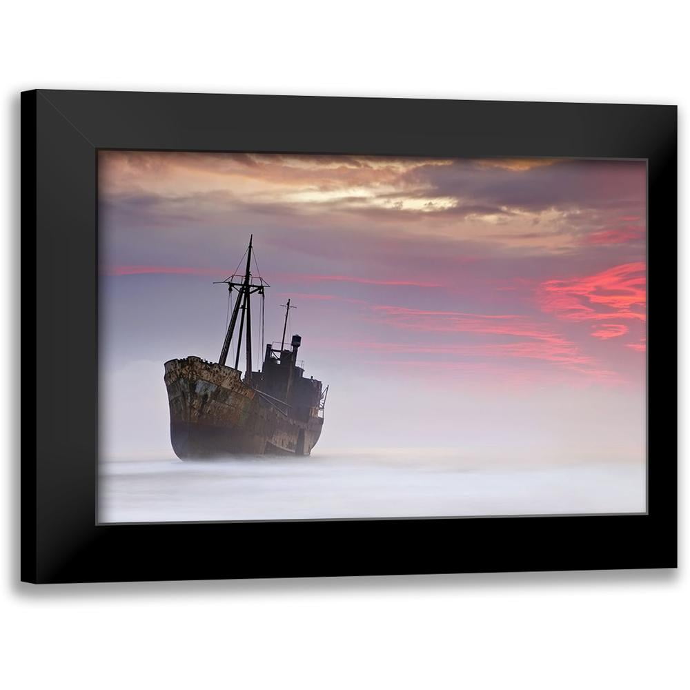 Kaimaki, Maria 24x17 Black Modern Framed Museum Art Print Titled - The Dark Traveler - Walmart.com