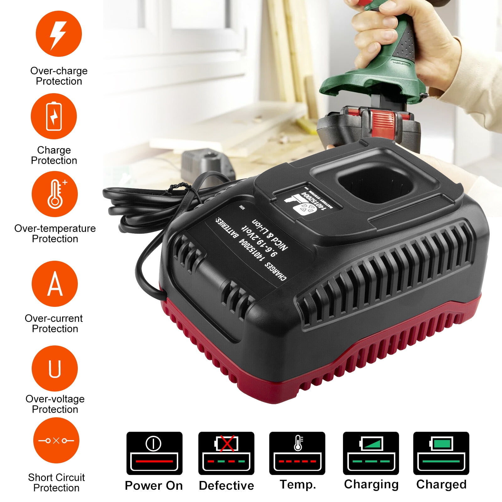 Kaimingweb For Craftsman C3 140152004 19.2V 2A Power Tool Li-Ion and Ni-Cd Battery Charger ...