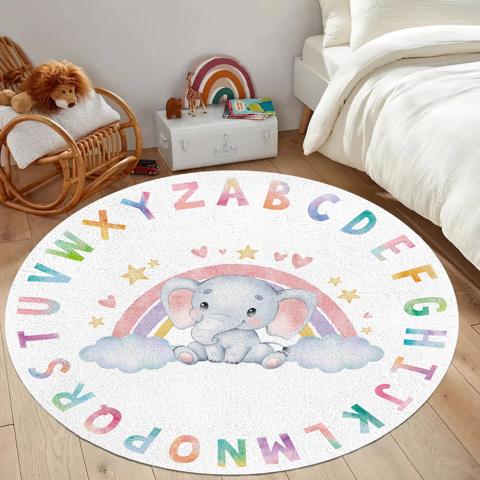 Kainsy Baby Tummy Time Play Mat with Custom Name: Personalized Alphabet ...