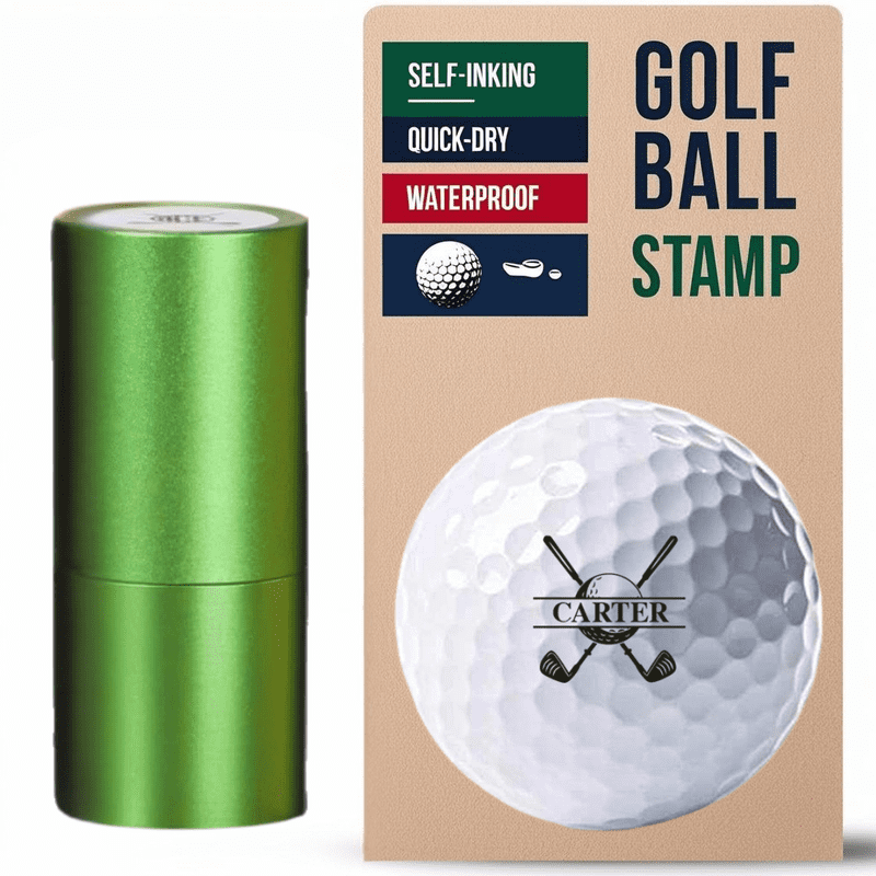 Kainsy Custom Golf Ball Marker Waterproof Durable Self-Inking Stamp ...
